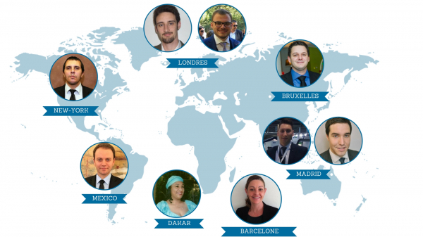 Nos coordinateurs à l'étranger en 2016-2017
