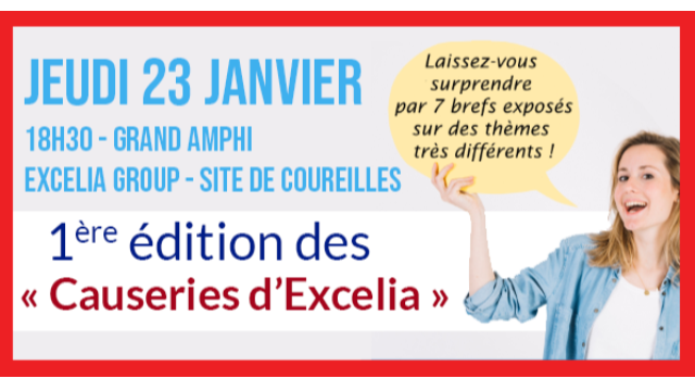 1ère édition des "Causeries d'Excelia", le 23 janvier